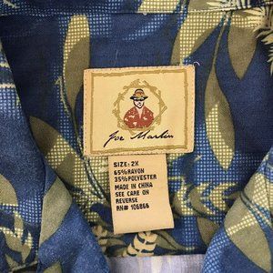 Joe Marlin | Shirts | Multi Color Joe Marlin Hawaiian Shirt Mens 2x ...